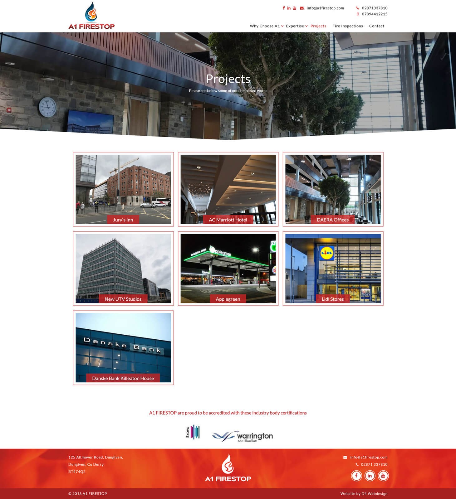 A1 Firestop | D4 Webdesign
